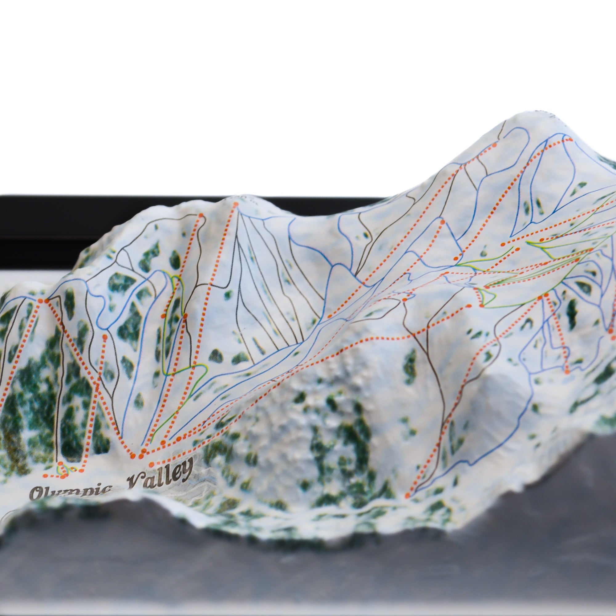 TestPlayNA Palisades Tahoe Ski Resort 3D Map, Lake Tahoe – RaisedRelief.com