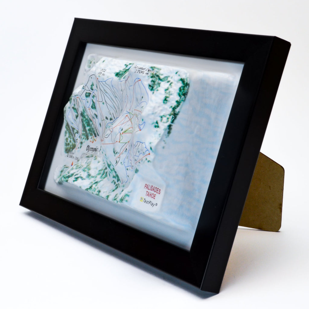 TestPlayNA Palisades Tahoe Ski Resort 3D Map, Lake Tahoe – RaisedRelief.com