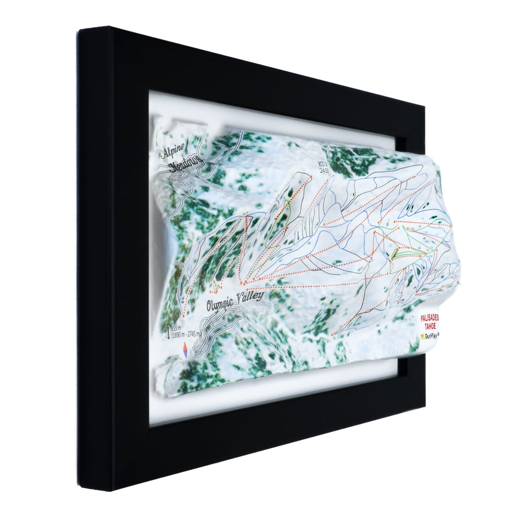 TestPlayNA Palisades Tahoe Ski Resort 3D Map, Lake Tahoe – RaisedRelief.com