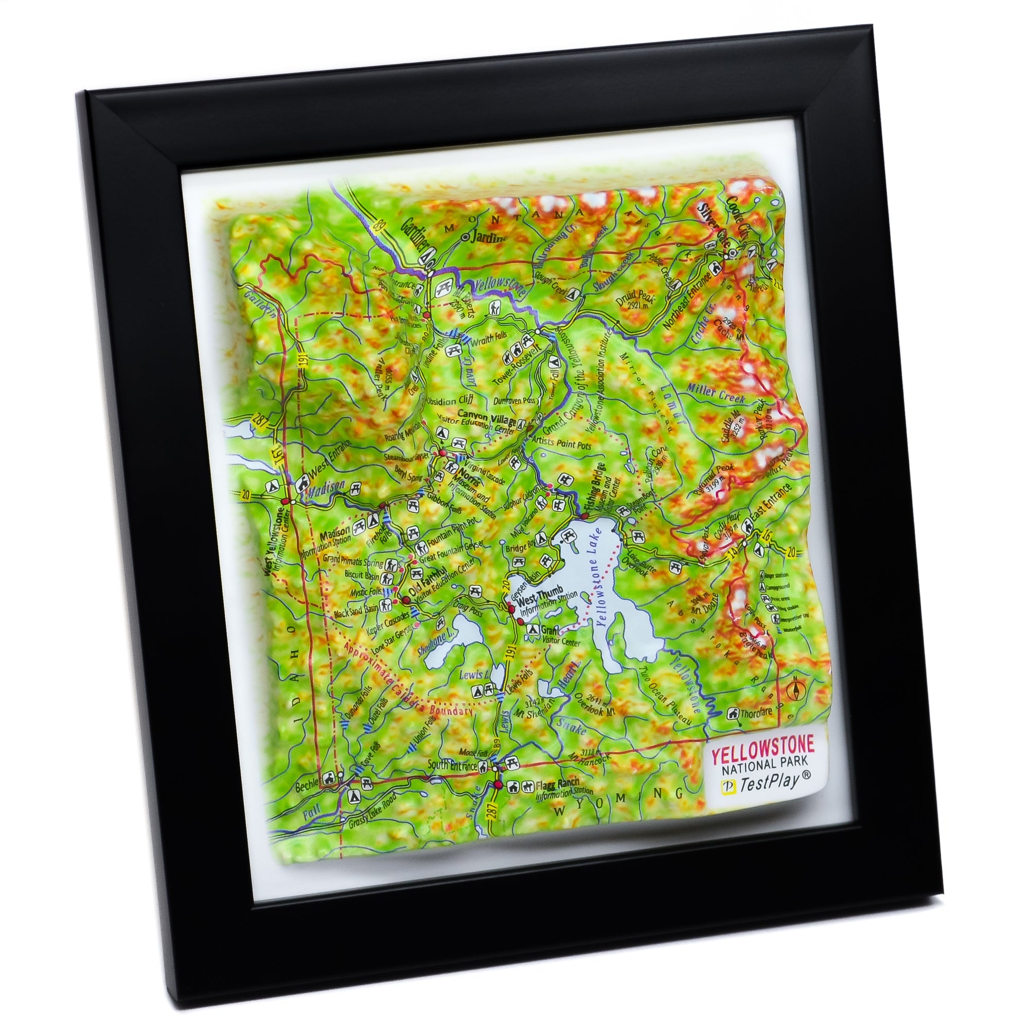 TestPlayNA Yellowstone National Park 3D Map – RaisedRelief.com