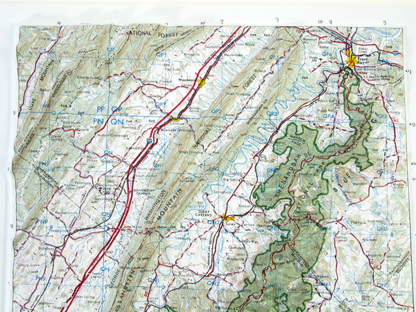 Shenandoah National Park Raised Relief 3D Map – RaisedRelief.com
