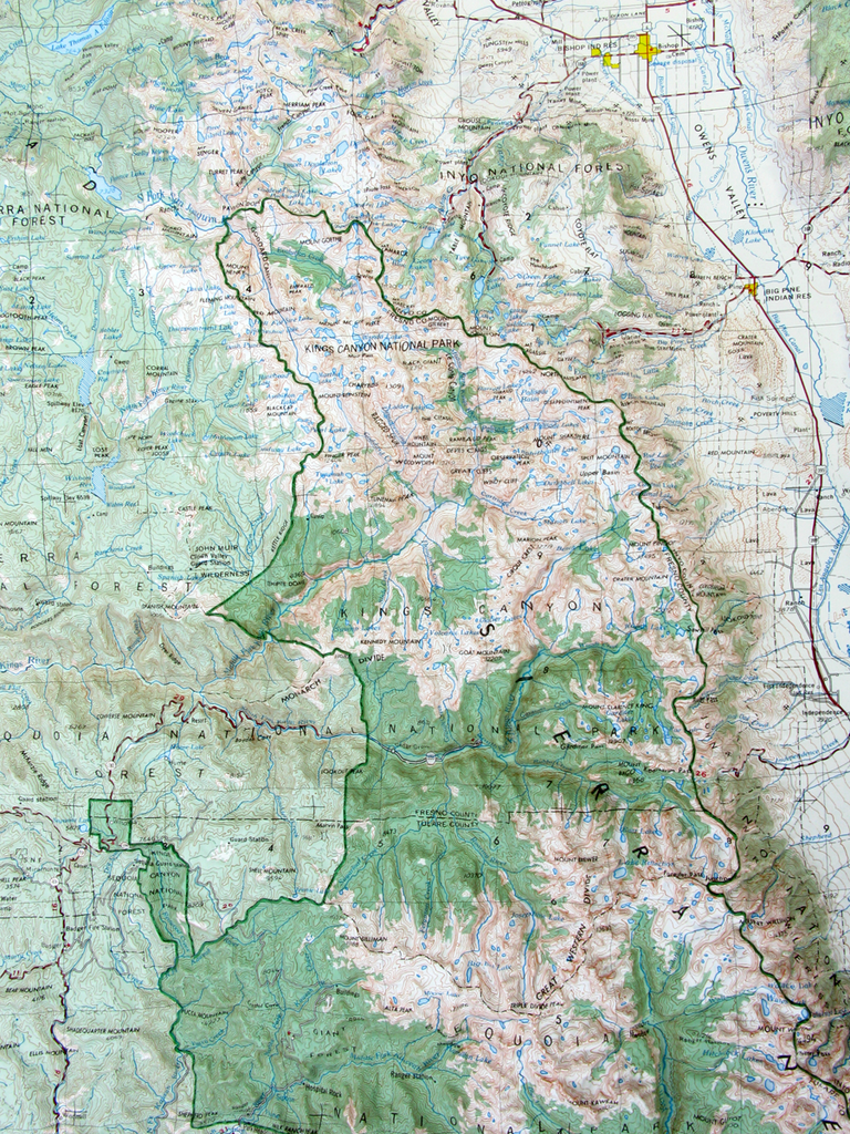 Sequoia National Forest Map Sequoia And Kings Canyon National Park