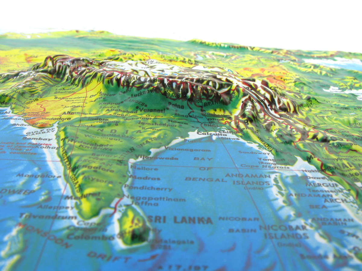 World Raised Relief 3D map – RaisedRelief.com