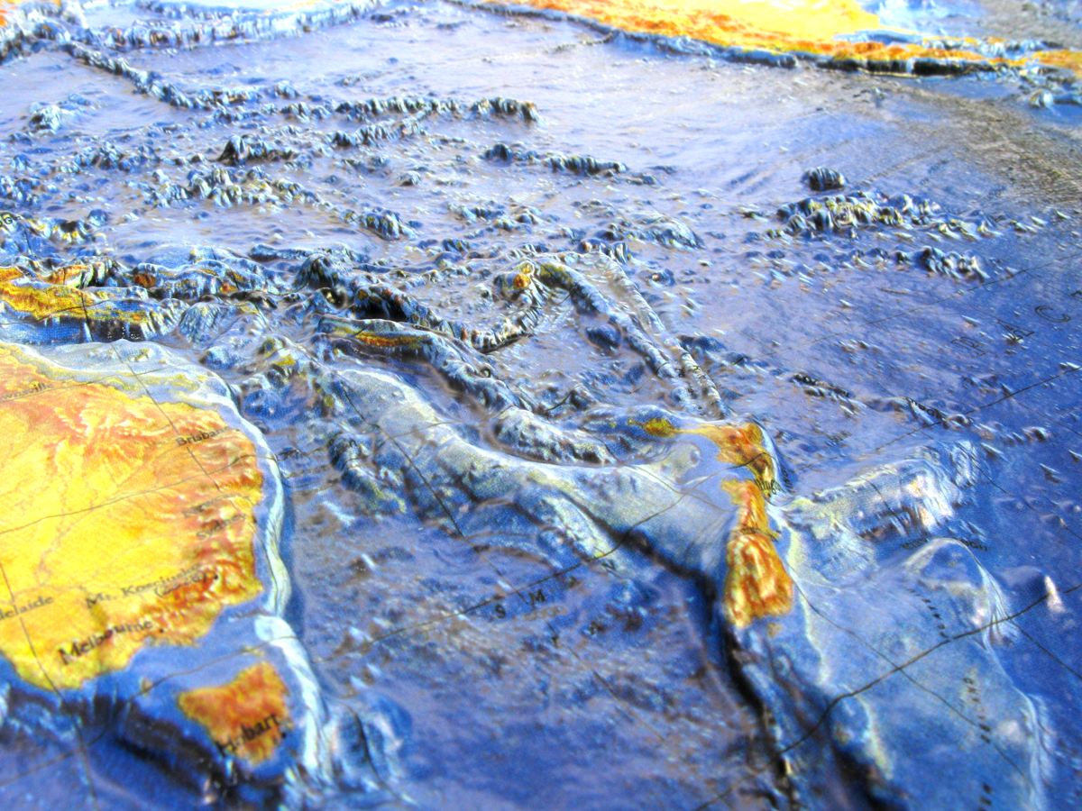 World Ocean Floor Raised Relief 3D map – RaisedRelief.com