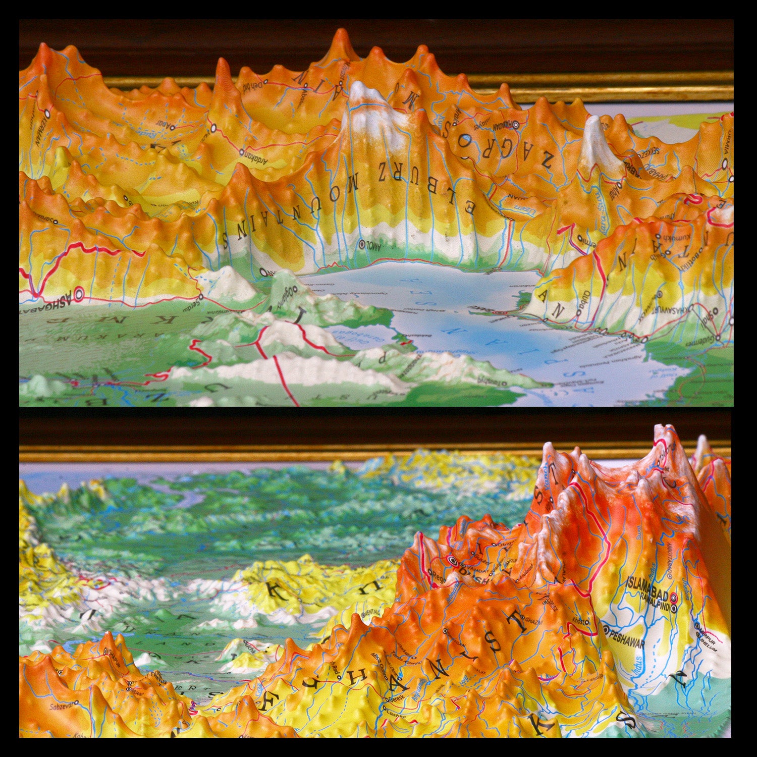 Europe Three-Dimensional 3D Raised Relief Map – RaisedRelief.com