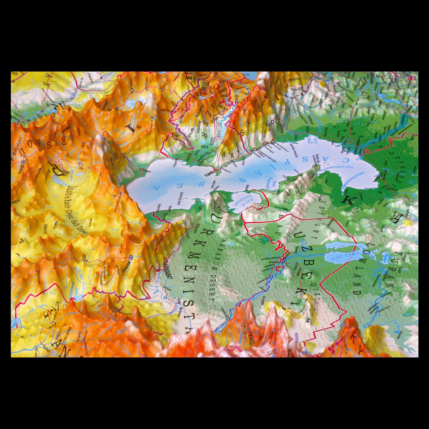 Europe Three-Dimensional 3D Raised Relief Map – RaisedRelief.com