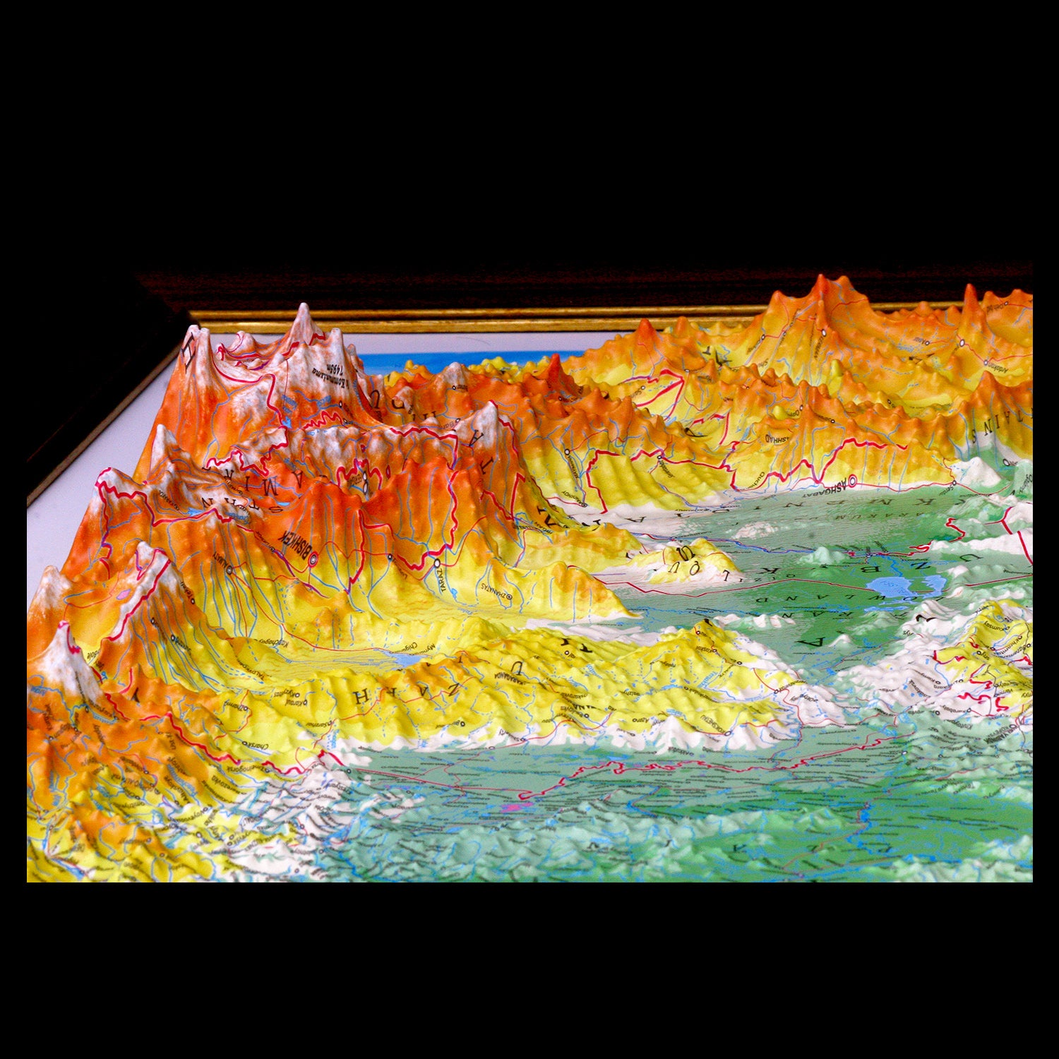 Europe Three-Dimensional 3D Raised Relief Map – RaisedRelief.com