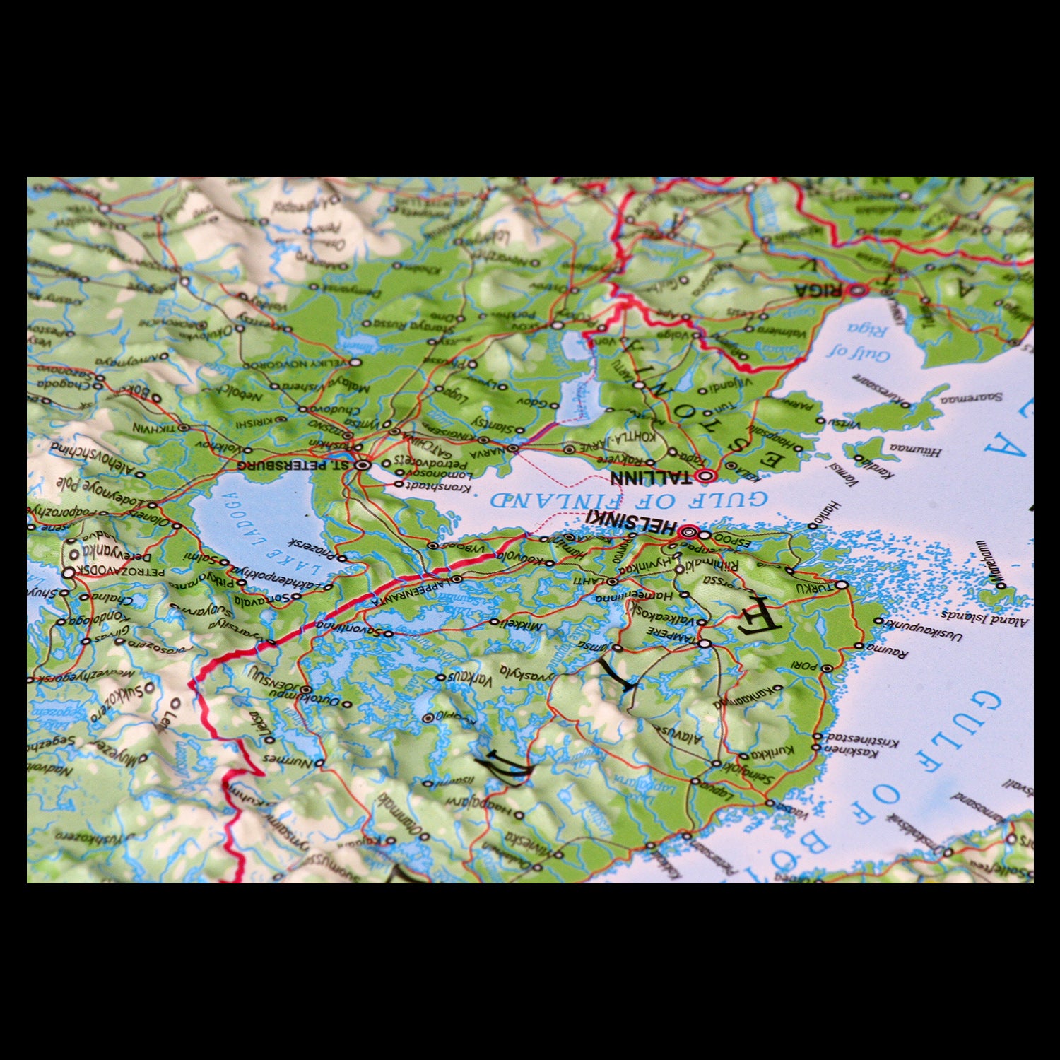 Europe Three-Dimensional 3D Raised Relief Map – RaisedRelief.com