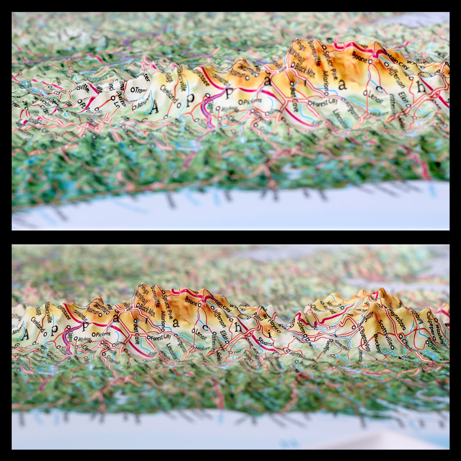 United States Three-Dimensional 3D Raised Relief Map – RaisedRelief.com