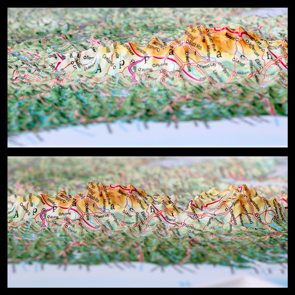 United States Three-Dimensional 3D Raised Relief Map – RaisedRelief.com