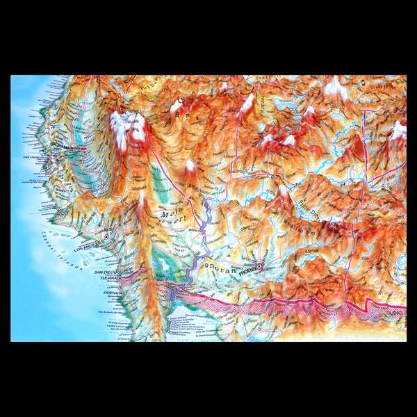 United States Three-Dimensional 3D Raised Relief Map – RaisedRelief.com
