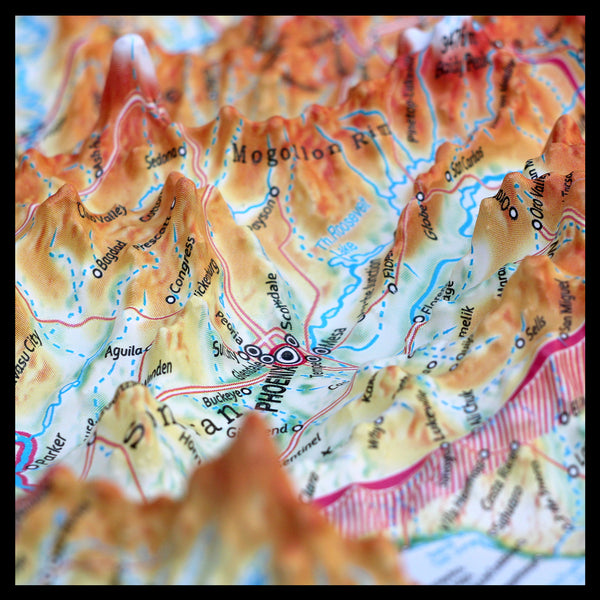 United States Three-Dimensional 3D Raised Relief Map – RaisedRelief.com