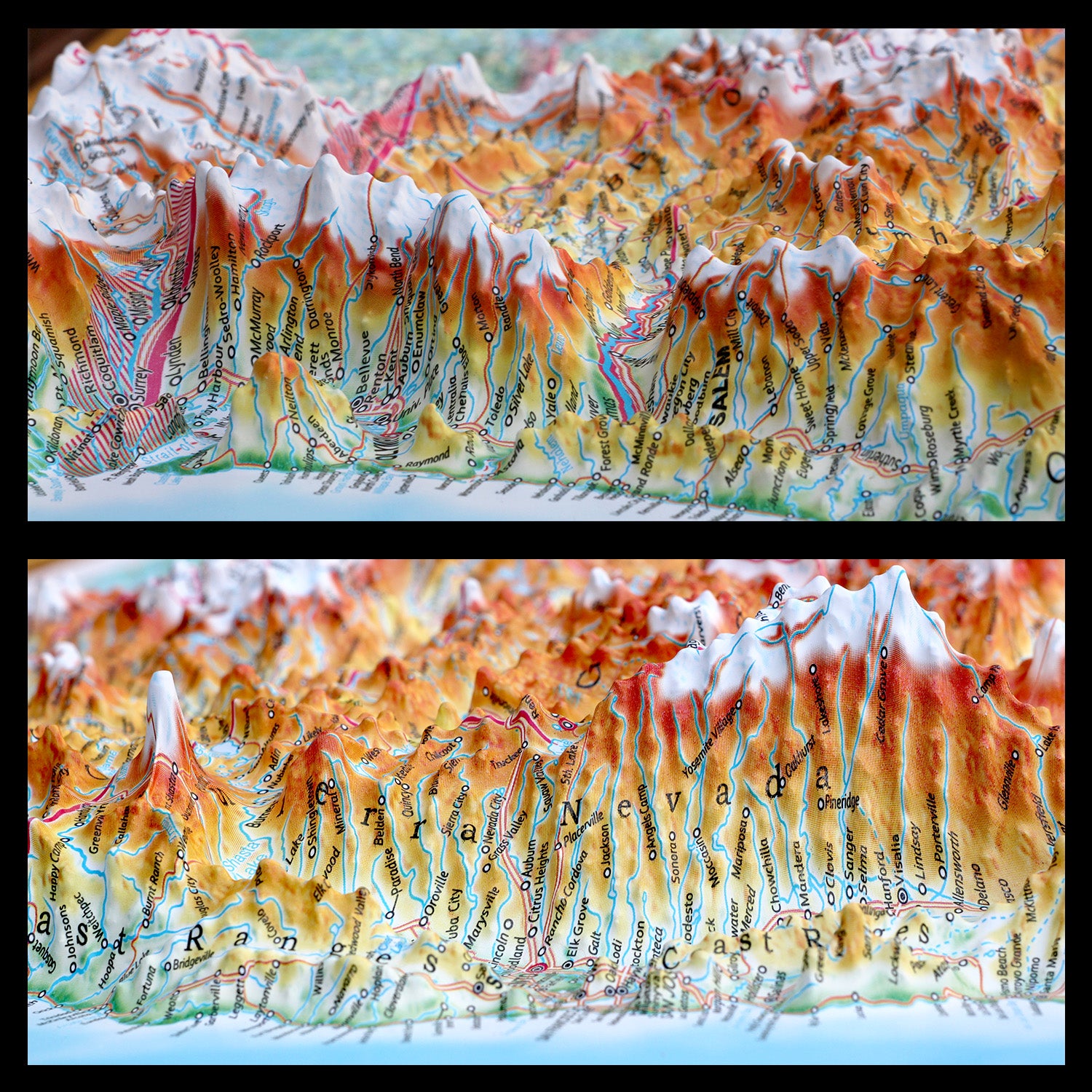 United States Three-Dimensional 3D Raised Relief Map – RaisedRelief.com