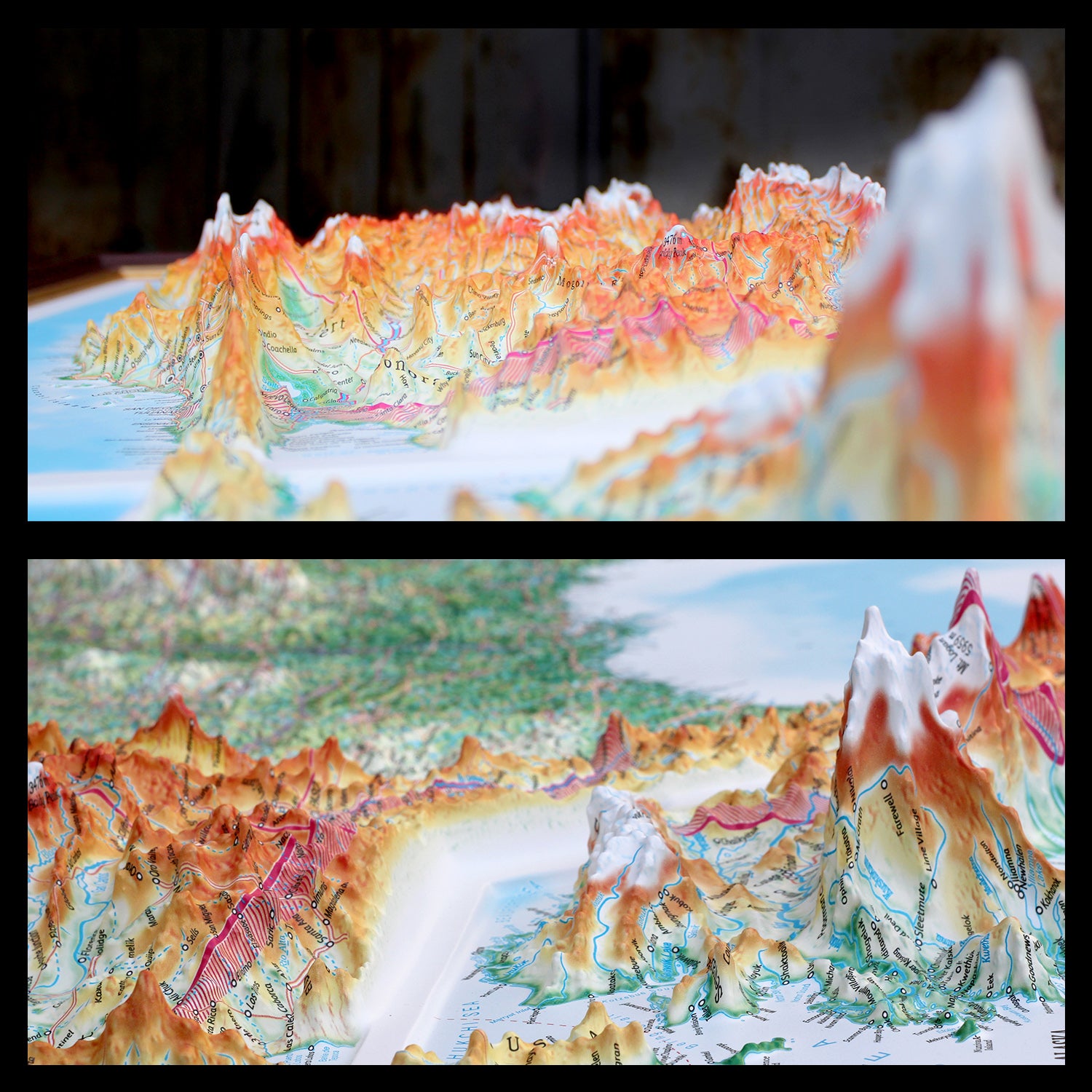 United States Three-Dimensional 3D Raised Relief Map – RaisedRelief.com