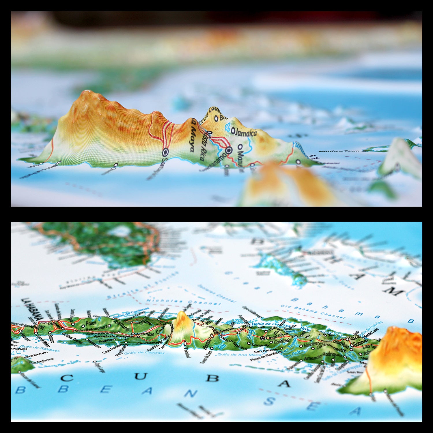 United States Three-Dimensional 3D Raised Relief Map – RaisedRelief.com