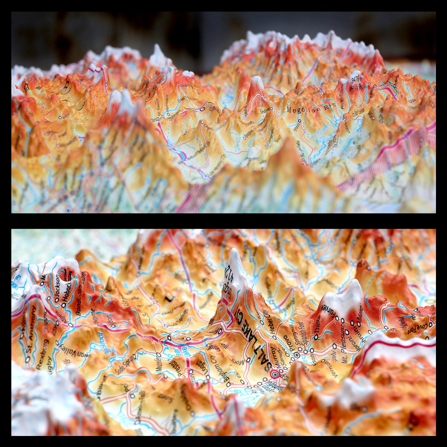 United States Three-Dimensional 3D Raised Relief Map – RaisedRelief.com