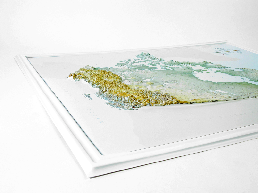 Canada Raised Relief 3D map – RaisedRelief.com