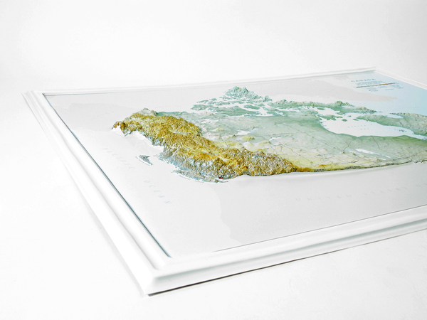 Canada Raised Relief 3D map – RaisedRelief.com