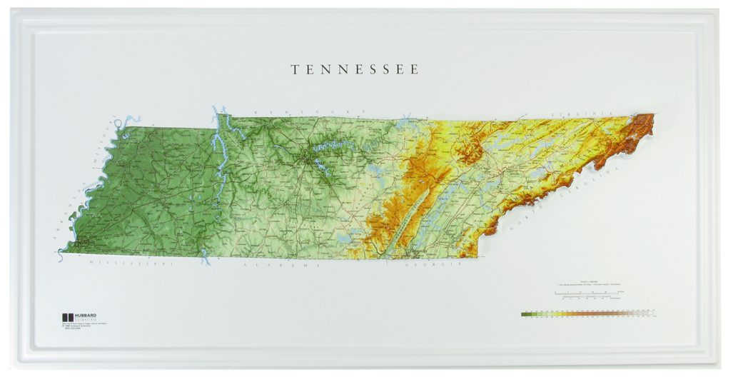 Tennessee Topographic Map Elevation Map Tennessee Tn Usa United Hi Res
