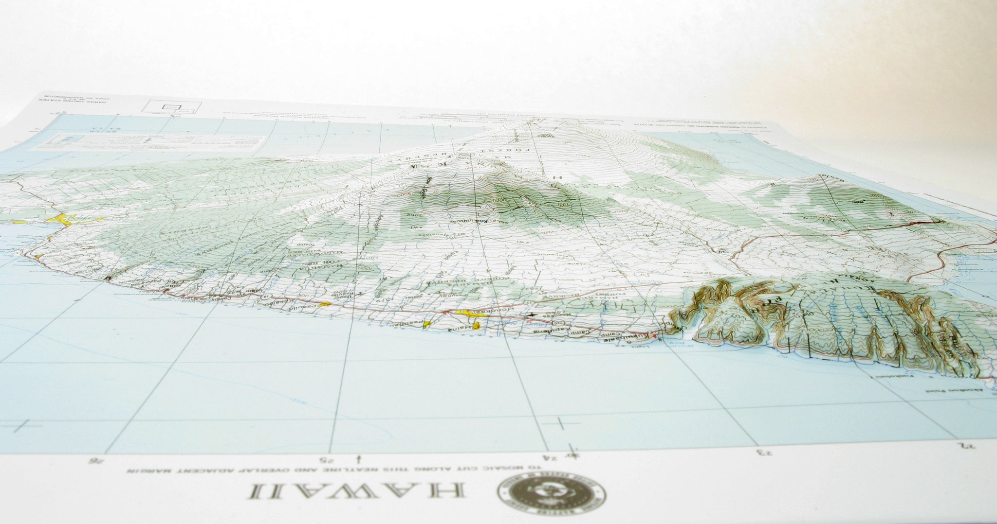 Hilo USGS Regional Raised Relief 3D map – RaisedRelief.com