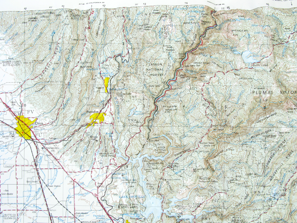 Chico USGS Regional Raised Relief 3D map – RaisedRelief.com