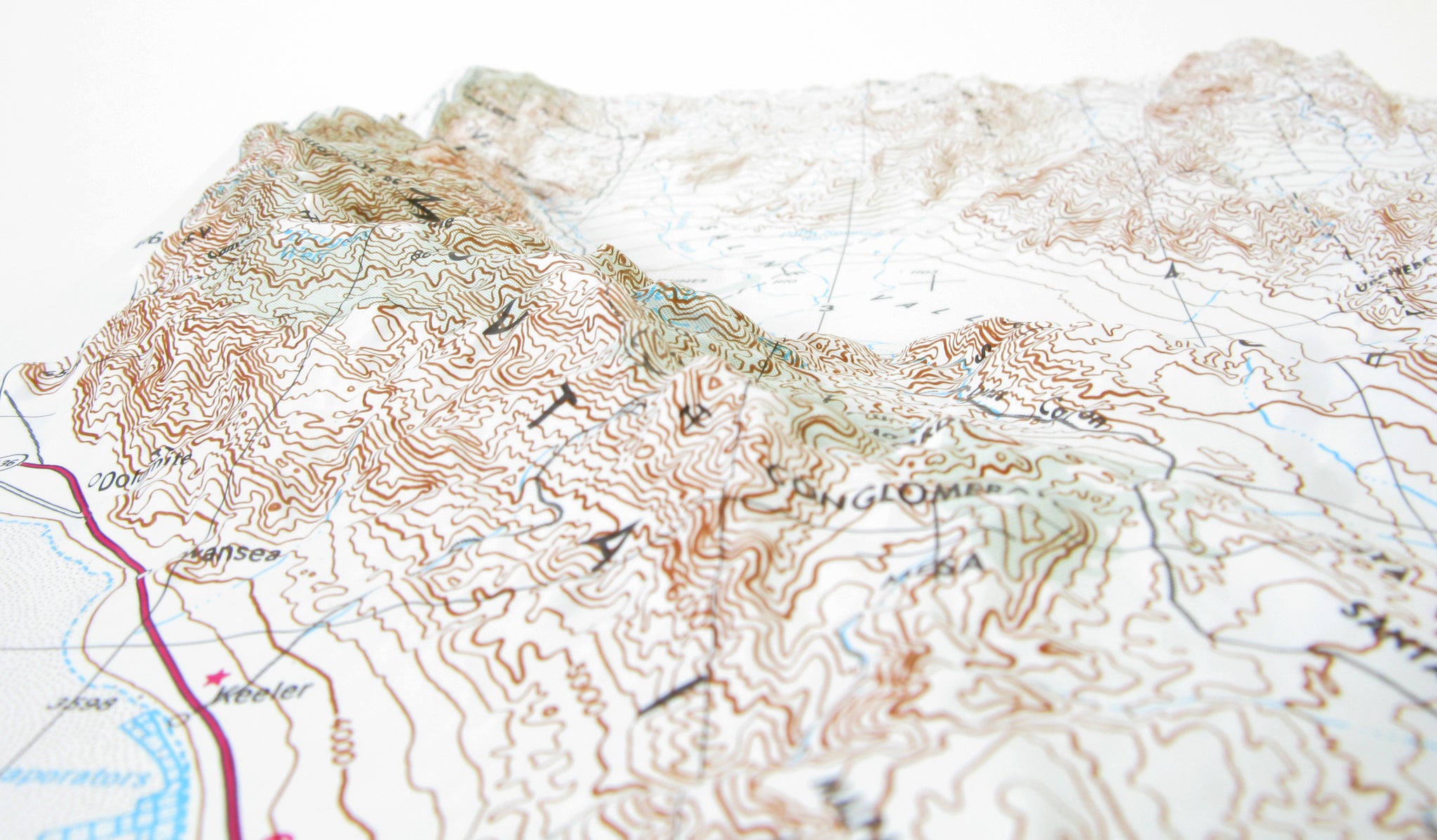Death Valley USGS Regional Raised Relief 3D map – RaisedRelief.com