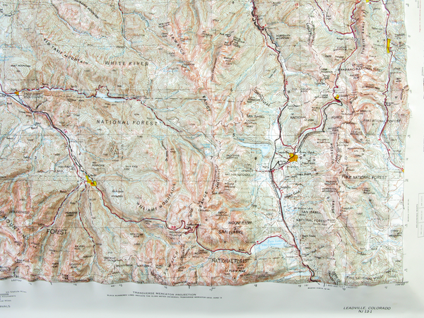 Leadville USGS Regional Raised Relief 3D map – RaisedRelief.com