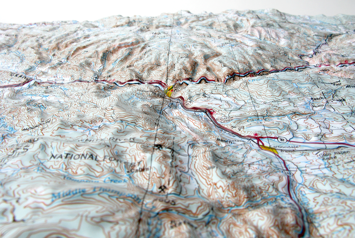 Leadville USGS Regional Raised Relief 3D map – RaisedRelief.com