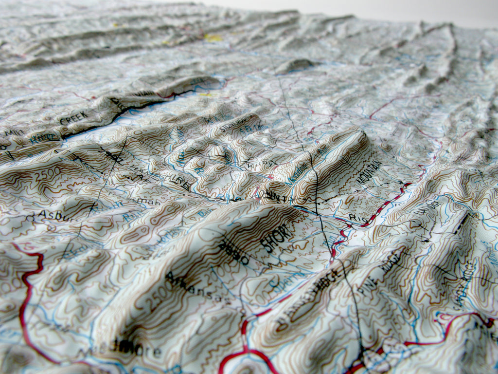 Cumberland USGS Regional Raised Relief 3D map – RaisedRelief.com