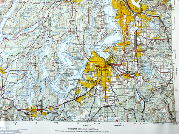 Seattle USGS Regional Raised Relief 3D map – RaisedRelief.com