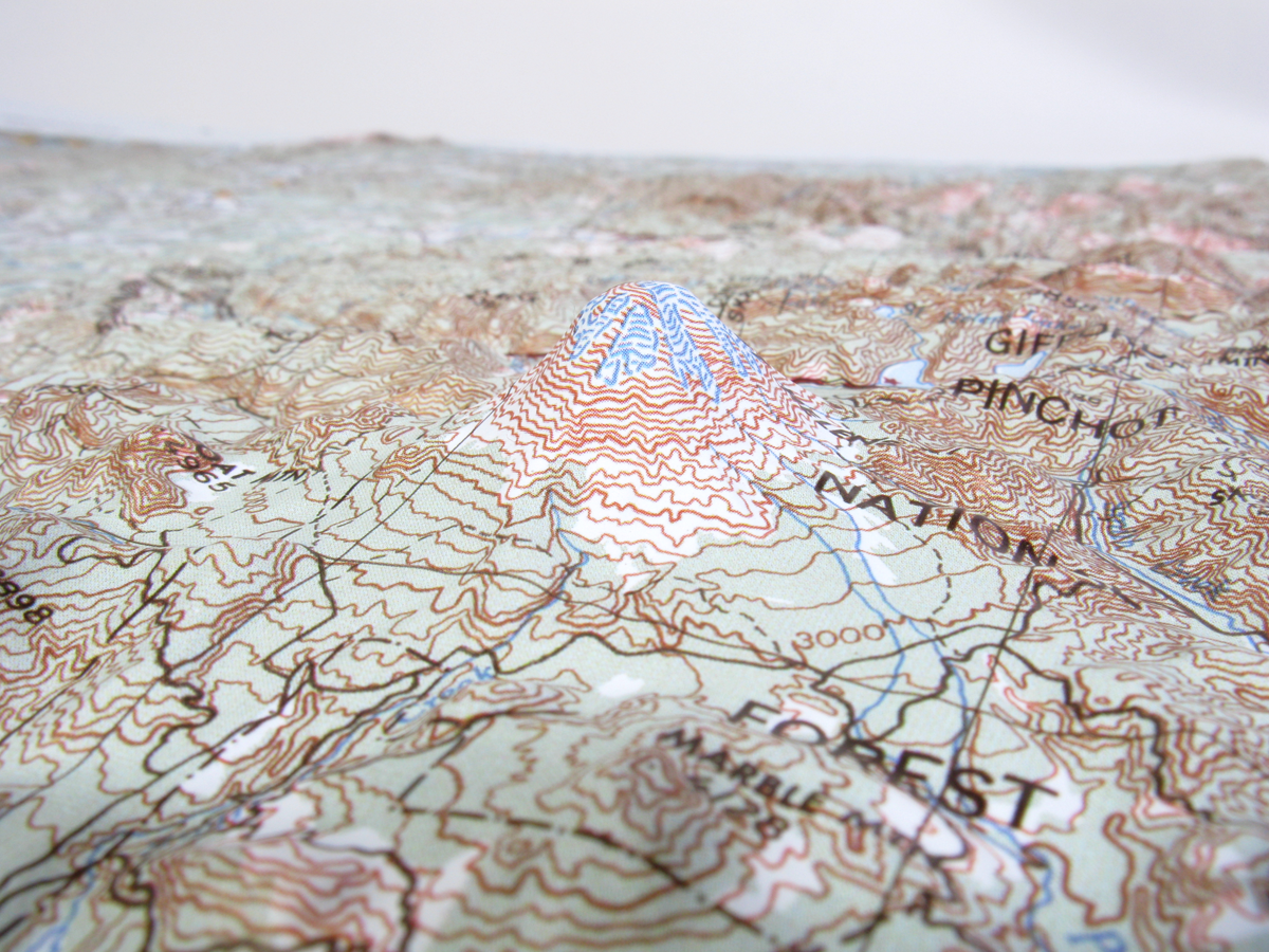 Hoquiam USGS Regional Raised Relief 3D map – RaisedRelief.com