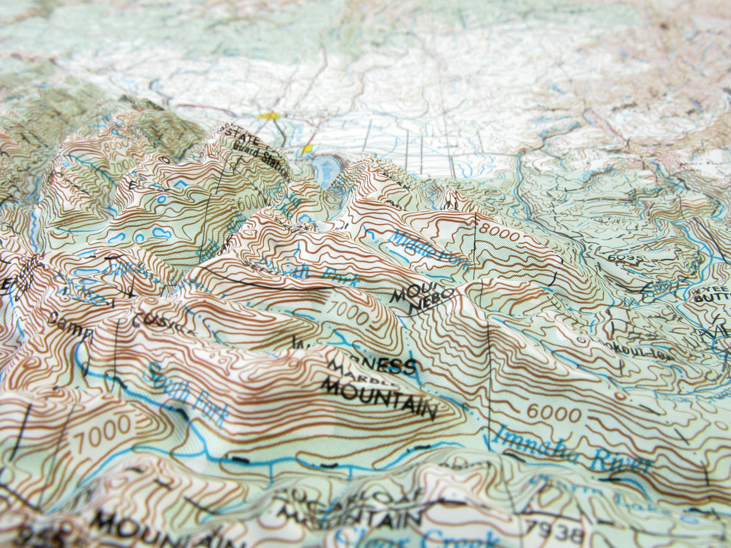 Grangeville USGS Regional Raised Relief 3D map – RaisedRelief.com