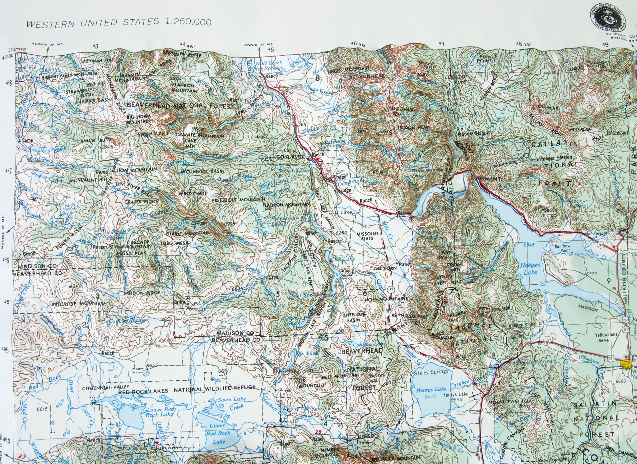 Ashton USGS Regional Raised Relief 3D map – RaisedRelief.com