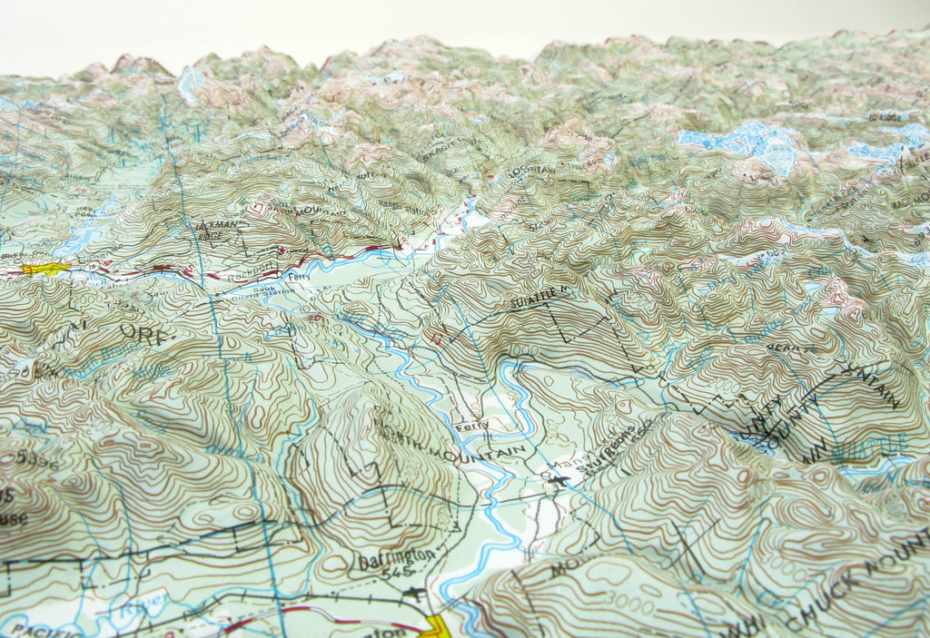 Concrete USGS Regional Raised Relief 3D map – RaisedRelief.com