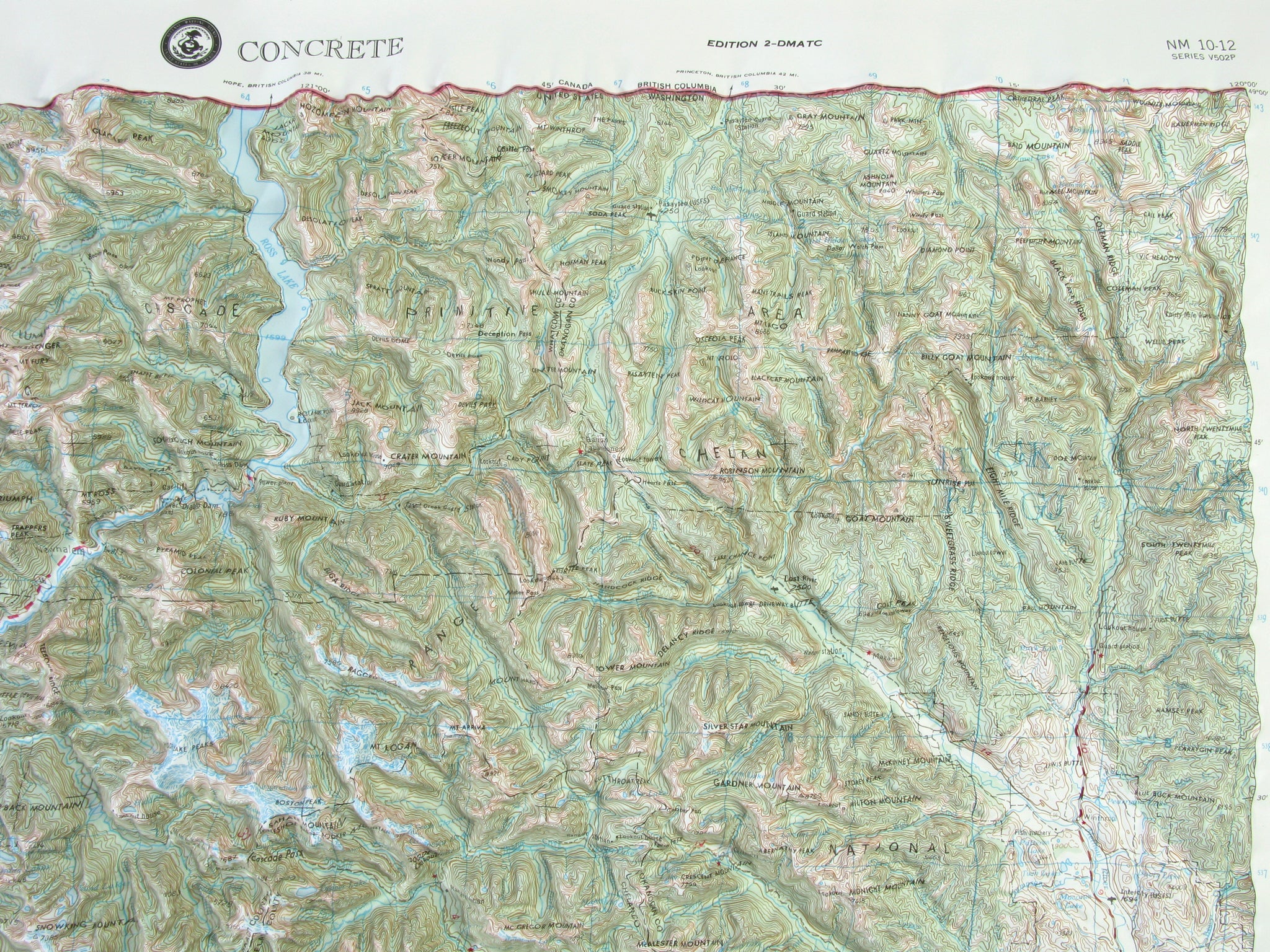 Concrete USGS Regional Raised Relief 3D map – RaisedRelief.com