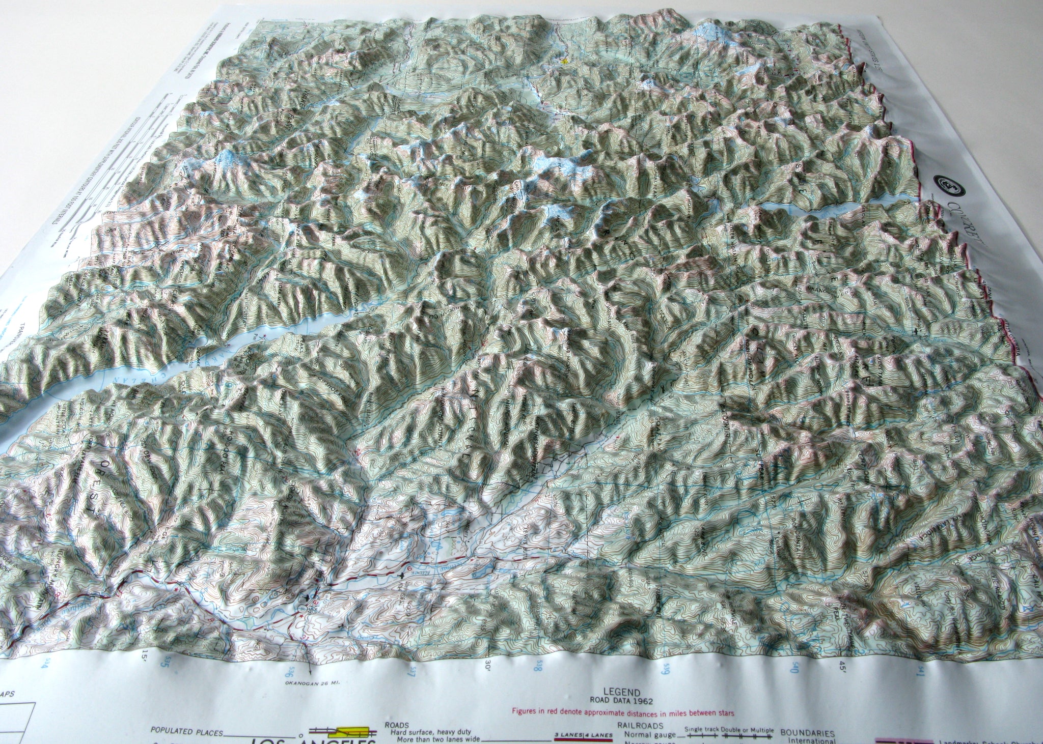 Concrete USGS Regional Raised Relief 3D map – RaisedRelief.com