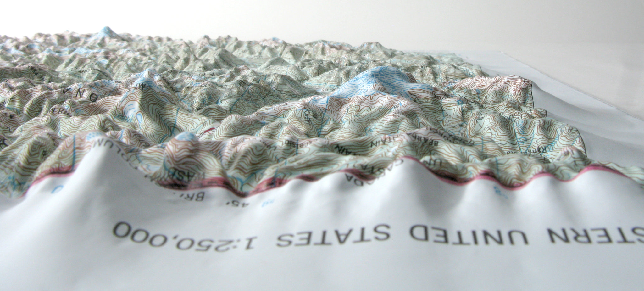 Concrete USGS Regional Raised Relief 3D map – RaisedRelief.com